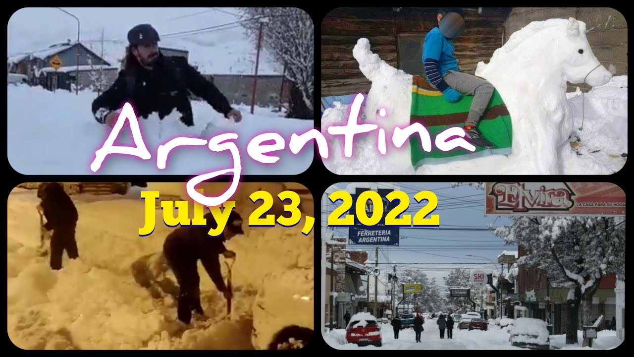 This incredible winter in Esquel, Argentina! (July 23, 2022) Nieve en ...